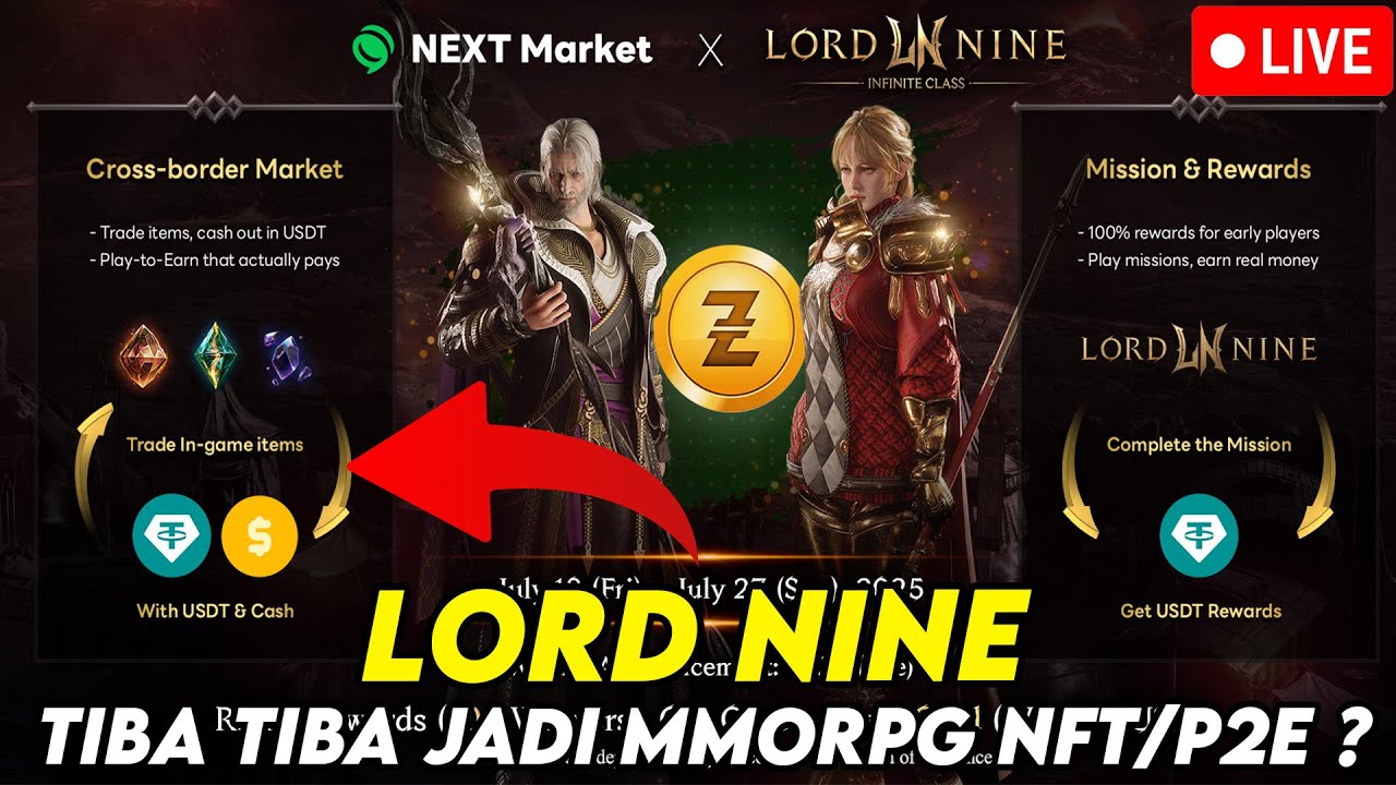 BAHAS LORD NINE TIBA TIBA JADI GAME MMORPG NFT & P2E ? TOF JADI MMORPG ...