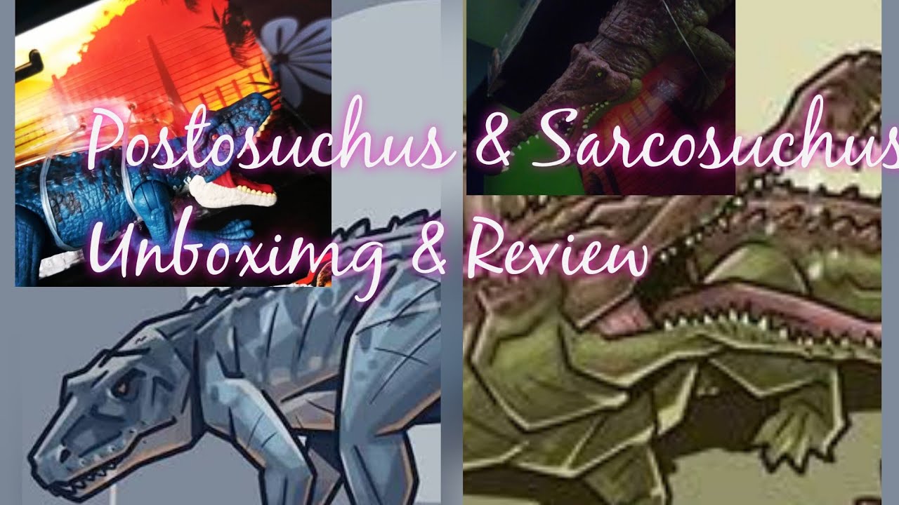 Postosuchus & Sarcosuchus Primal Attack//Mattel Unboxing y Review - YouTube