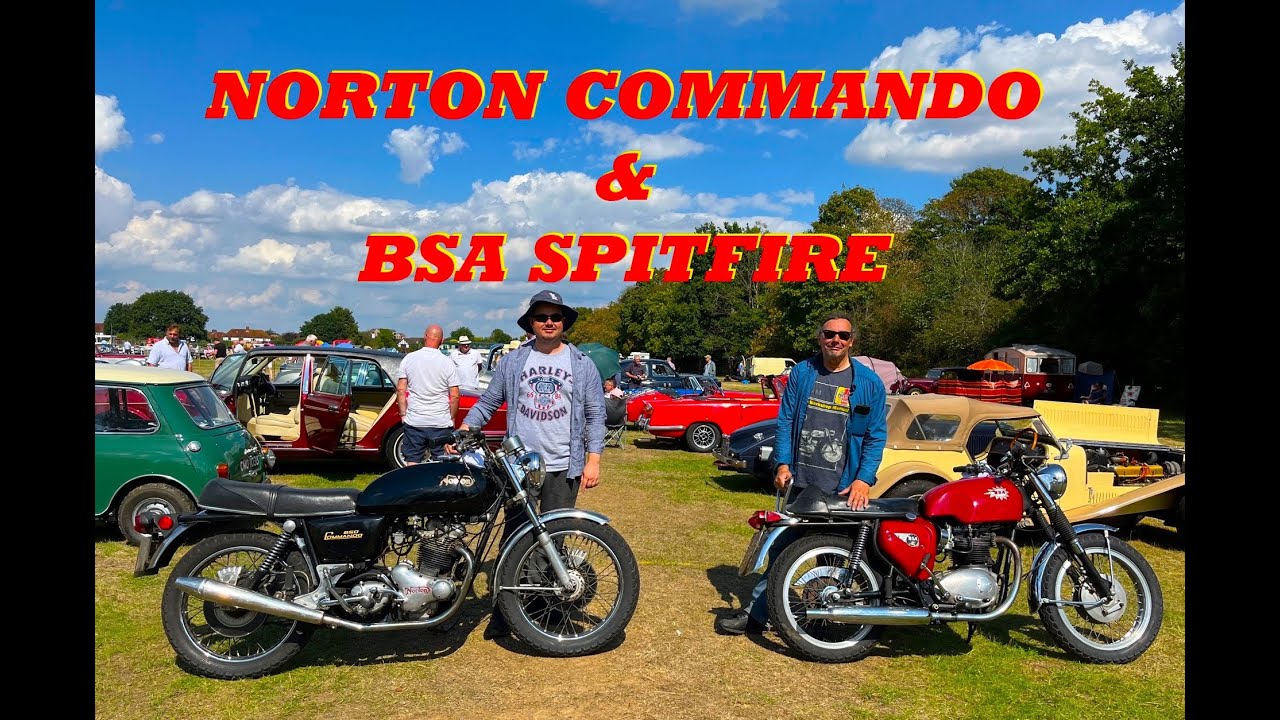NORTON COMMANDO and BSA SPITFIRE - Classic Motorcycle Ride. - YouTube