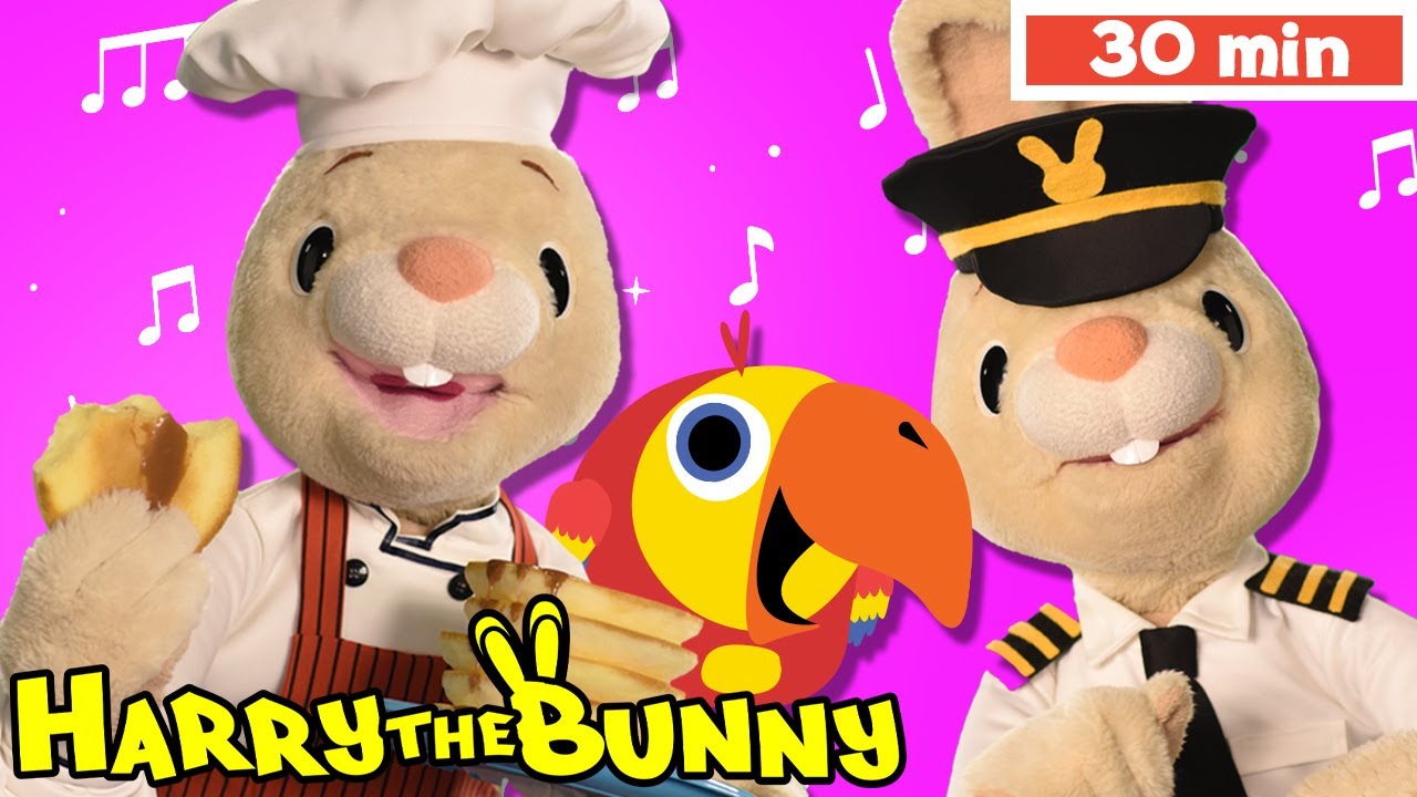 Harry & Larry Pretend Play Baker & Pilot | First Words |@BabyFirst ...