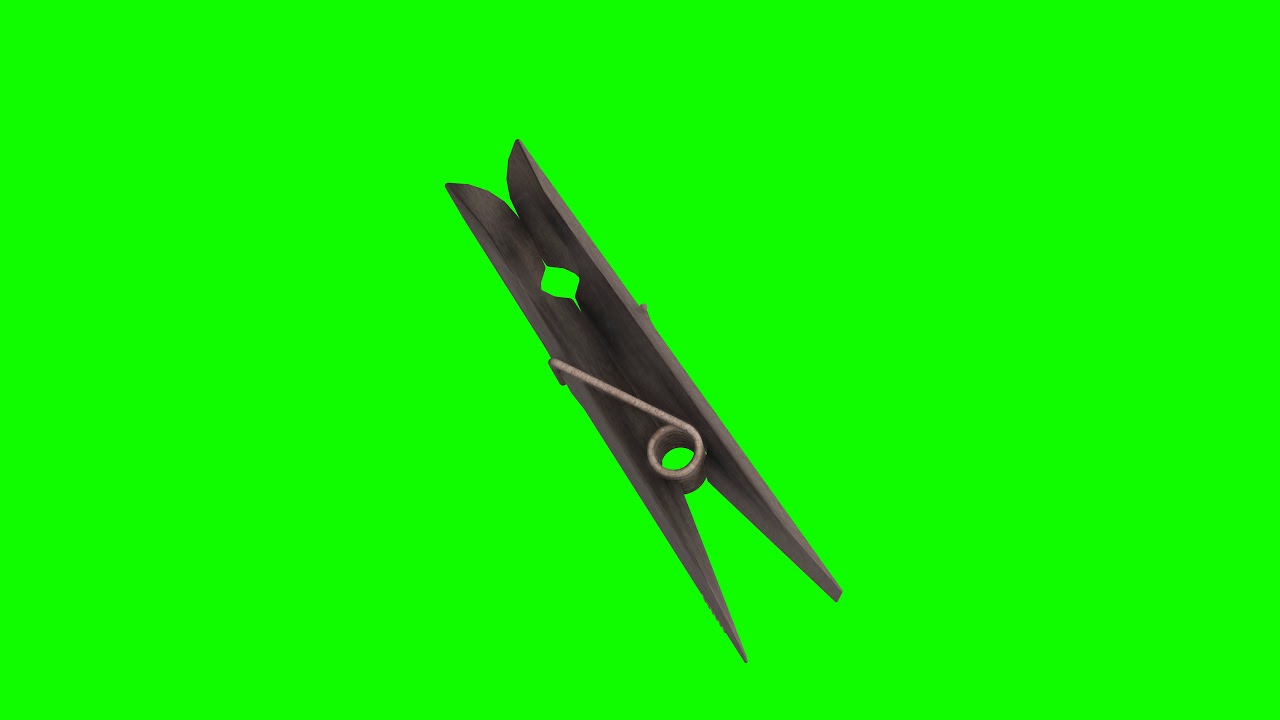 4K Green Screen Free - CLOTHES PIN - YouTube