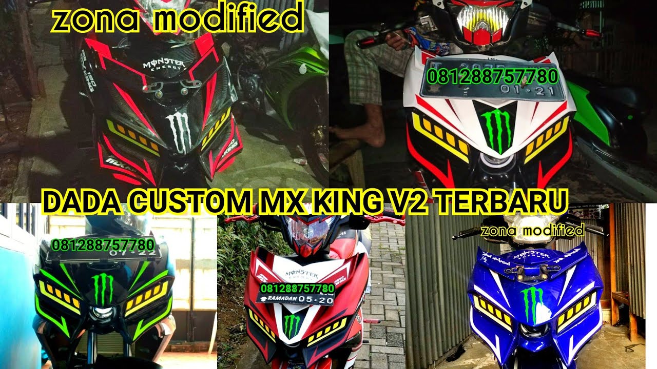 DADA CUSTOM MX KING V2 TERBARU || model ninja H2 || by. ZONA MODIFIED ...