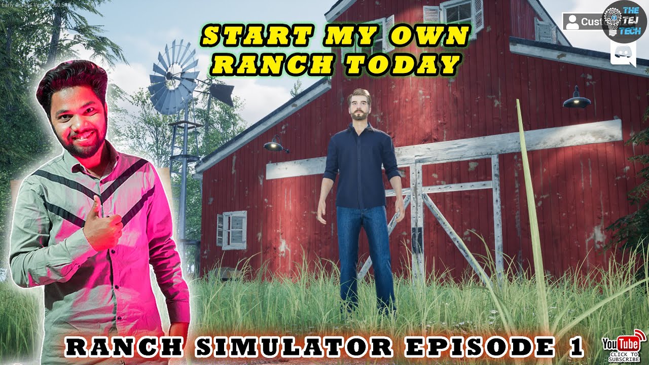 Ranch Simulator Episode 1 Start My Own Ranch Today - YouTube