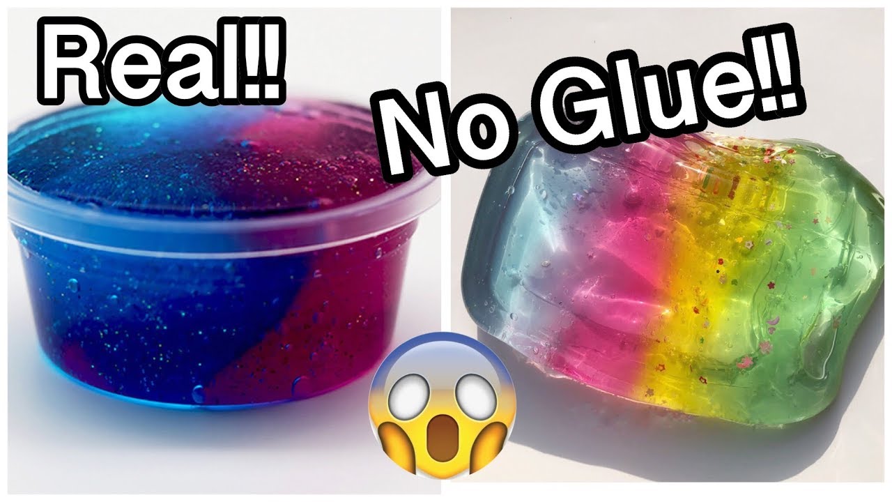 REAL No Glue Slime Recipes!! - YouTube