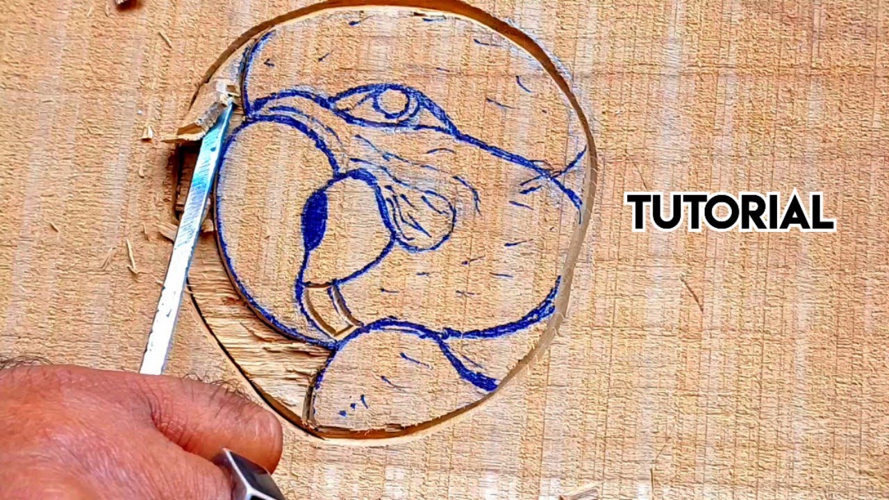wood carving tutorial || parrot making wood - YouTube