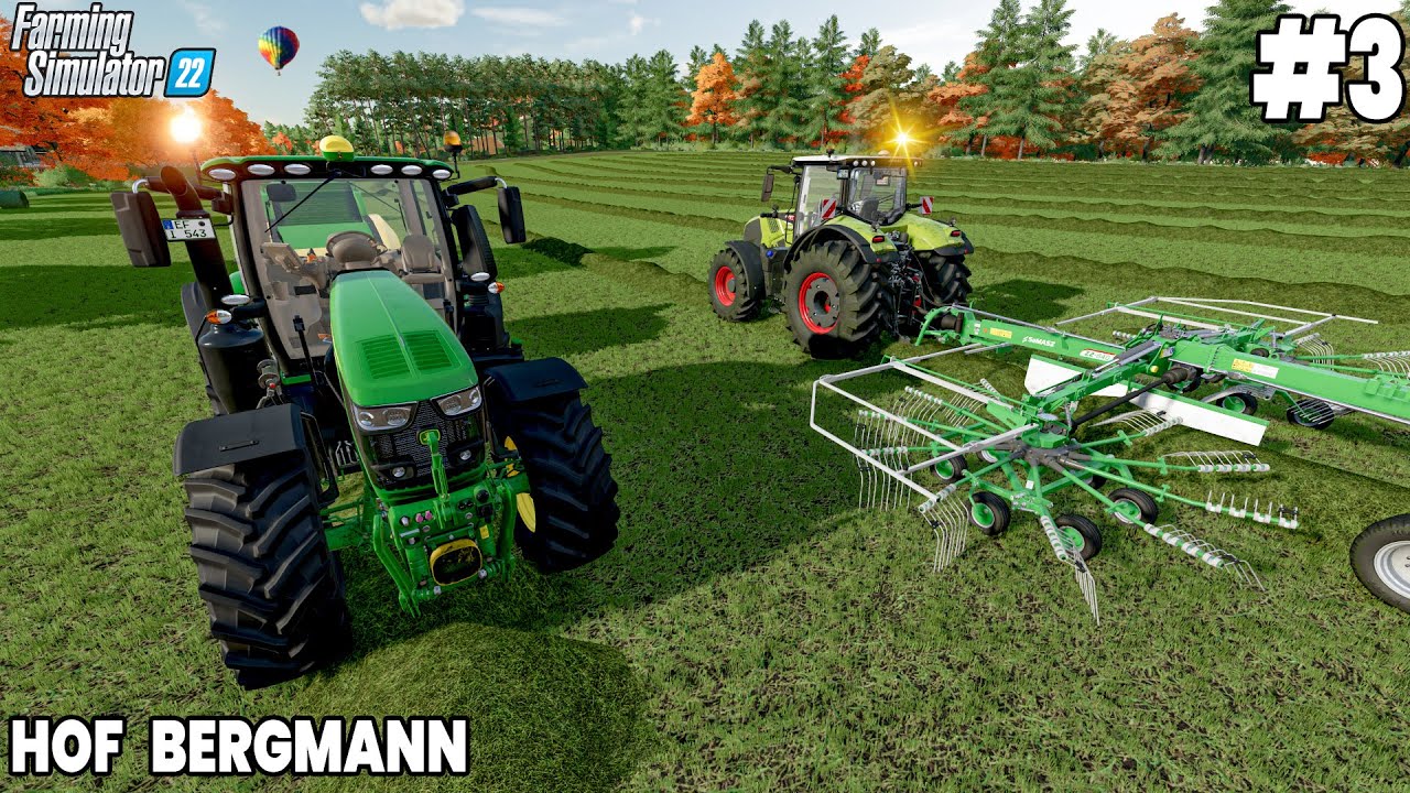 Mowing Grass & Harvesting Corn | Hof Bergmann | Farming Simulator 22 ...