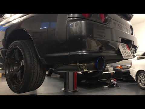 BNR32 HKS Super Turbo Muffler on HCR32 R32 GTST Skyline - YouTube