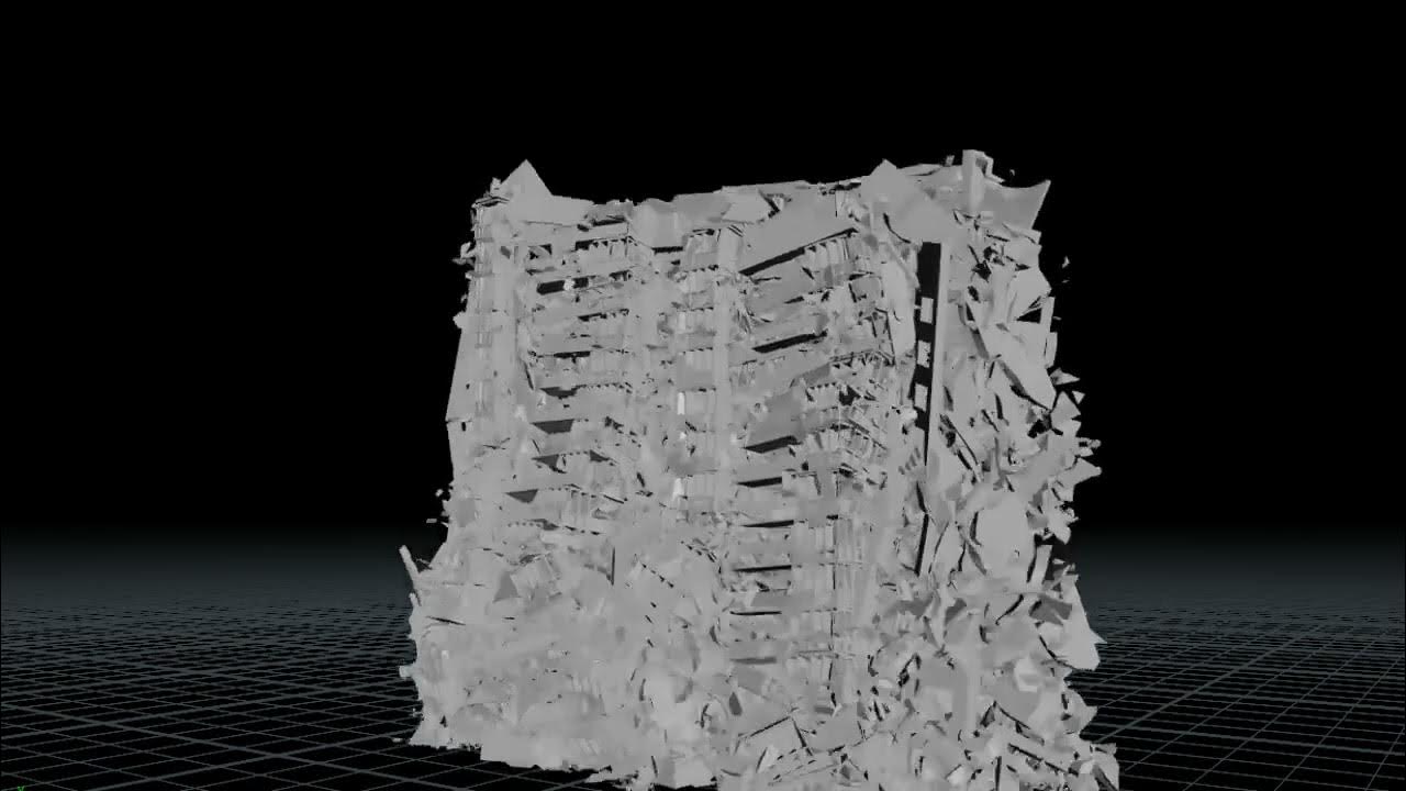 houdini fx building collapse - YouTube