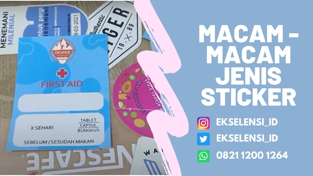 [Info Printing] Macam - Macam Jenis Sticker - YouTube