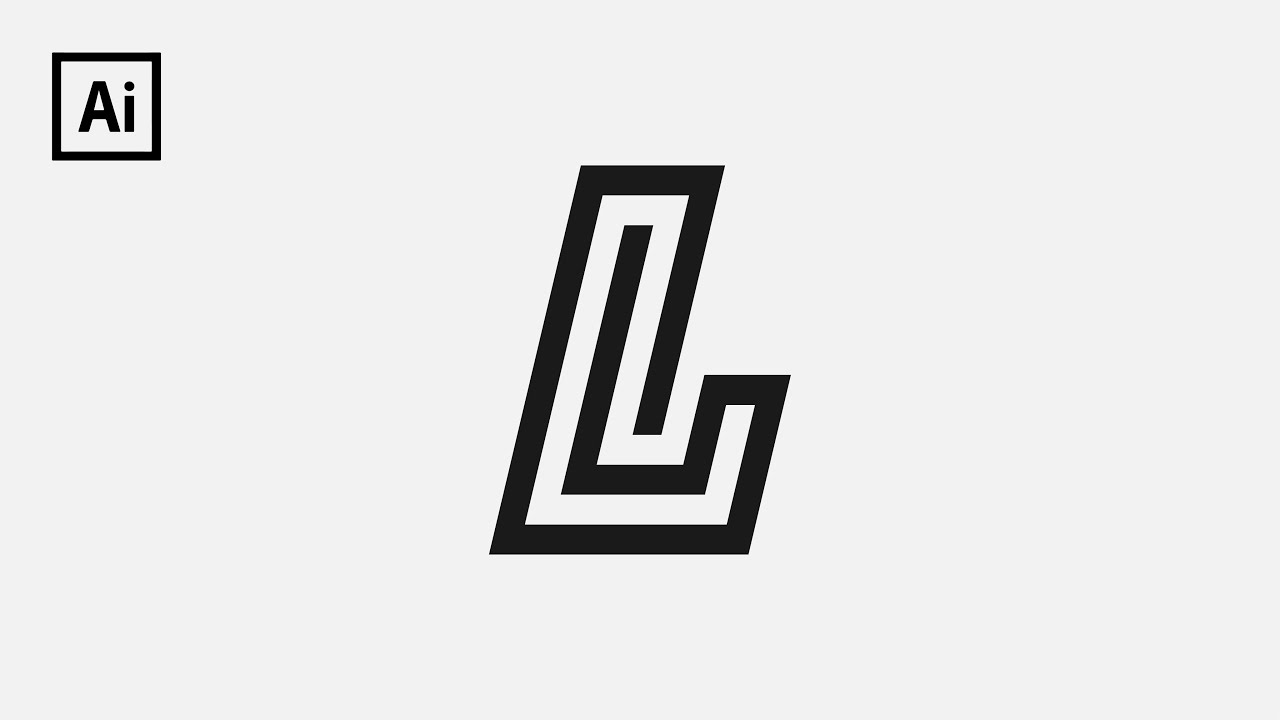 Geometric Grid Logo Design | L Letter Logo | Adobe illustrator Logo ...