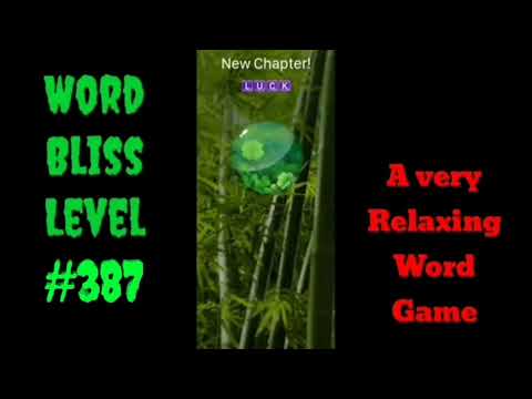 WORD BLISS Level #387 // A Very Relaxing Word Game @Ms_x Rio - YouTube