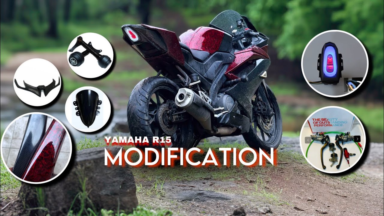 Yamaha R15 V3 FULLY MODIFIED 🔥// best modification 🤩//V3rider01 vlogs⚡️ ...