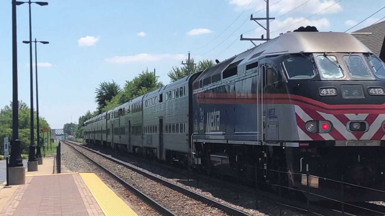 Metra Trains at Northbrook — 7-2-2020 - YouTube