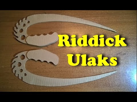 How to make a Riddick Ulaks out of cardboard (The Chronicles of Riddick ...