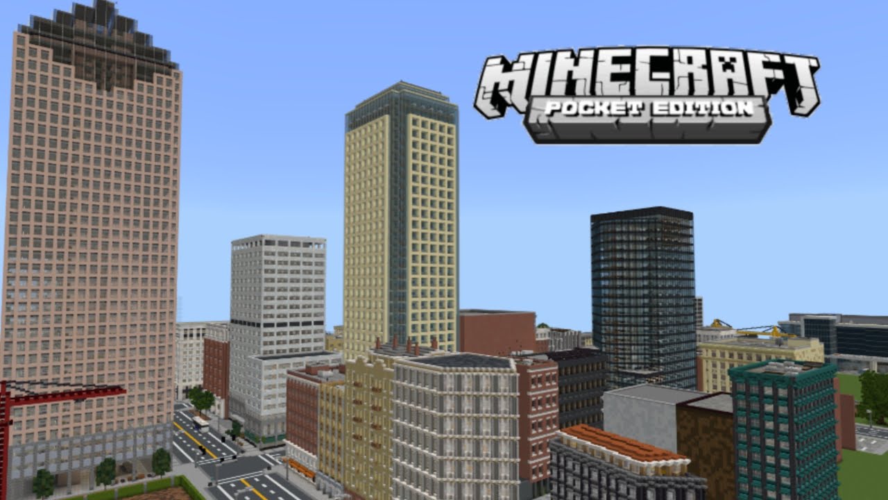 El mejor Mapa de ciudad/city de todo Minecraft pe!!! - YouTube
