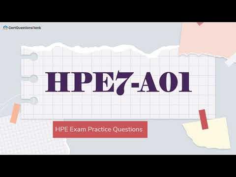 HPE7-A01 Aruba Certified Campus Access Professional Exam Practice ...