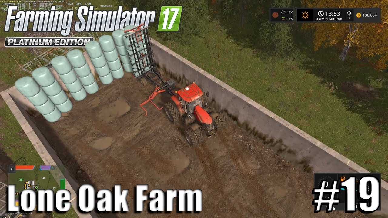 CORN BALES | Lone Oak Farm | Timelapse #19 | Farming Simulator 17 - YouTube