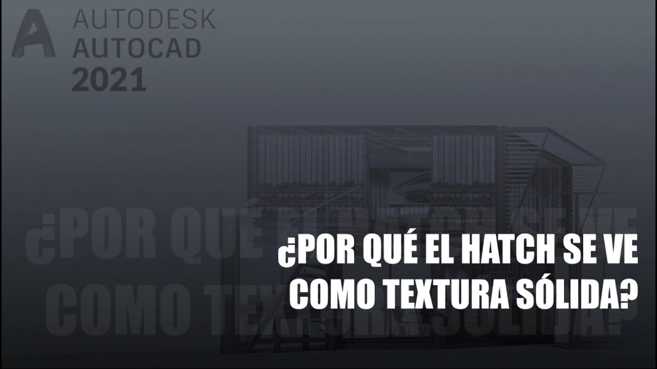 Por qué el hatch se ve como una textura sólida? - YouTube