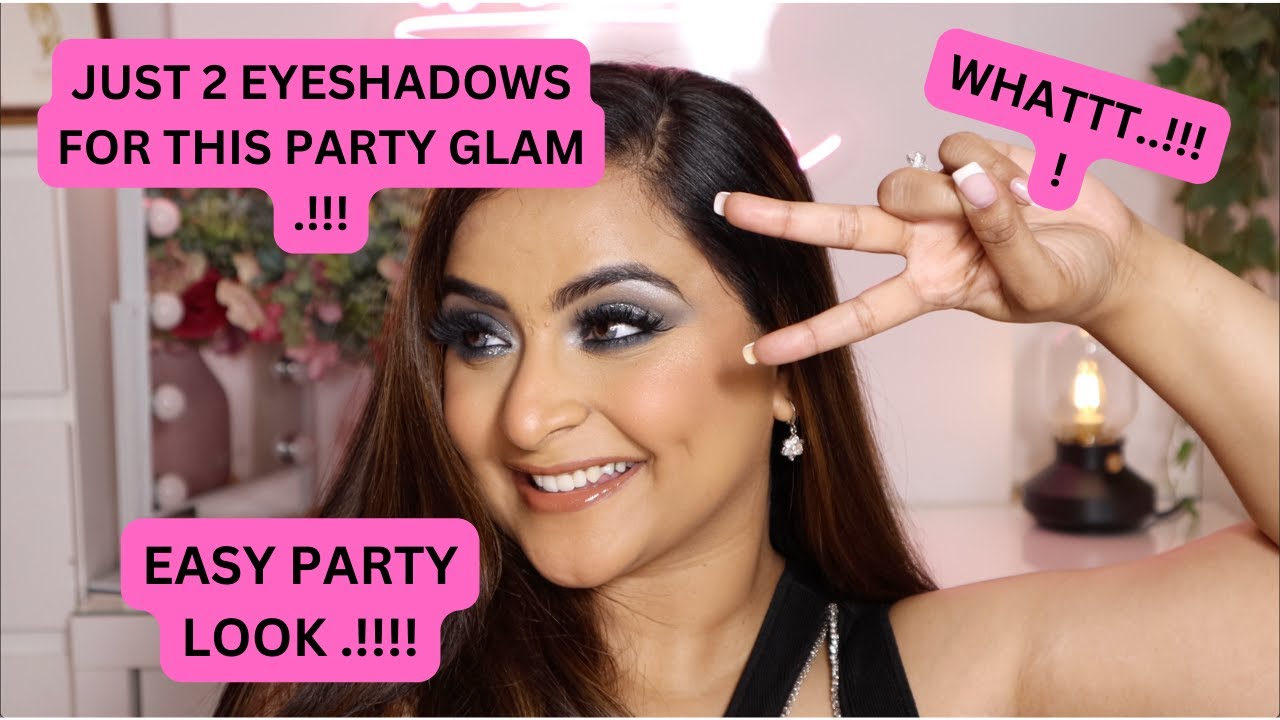 EASY party look with JUST 2 eyeshadows! step by step tutorial - YouTube