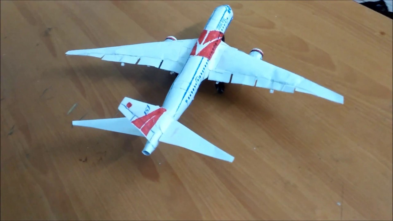 Chế Máy Bay Bằng Giấy A3/ Manufacturing Hoang Anh Aircraft from A3 ...