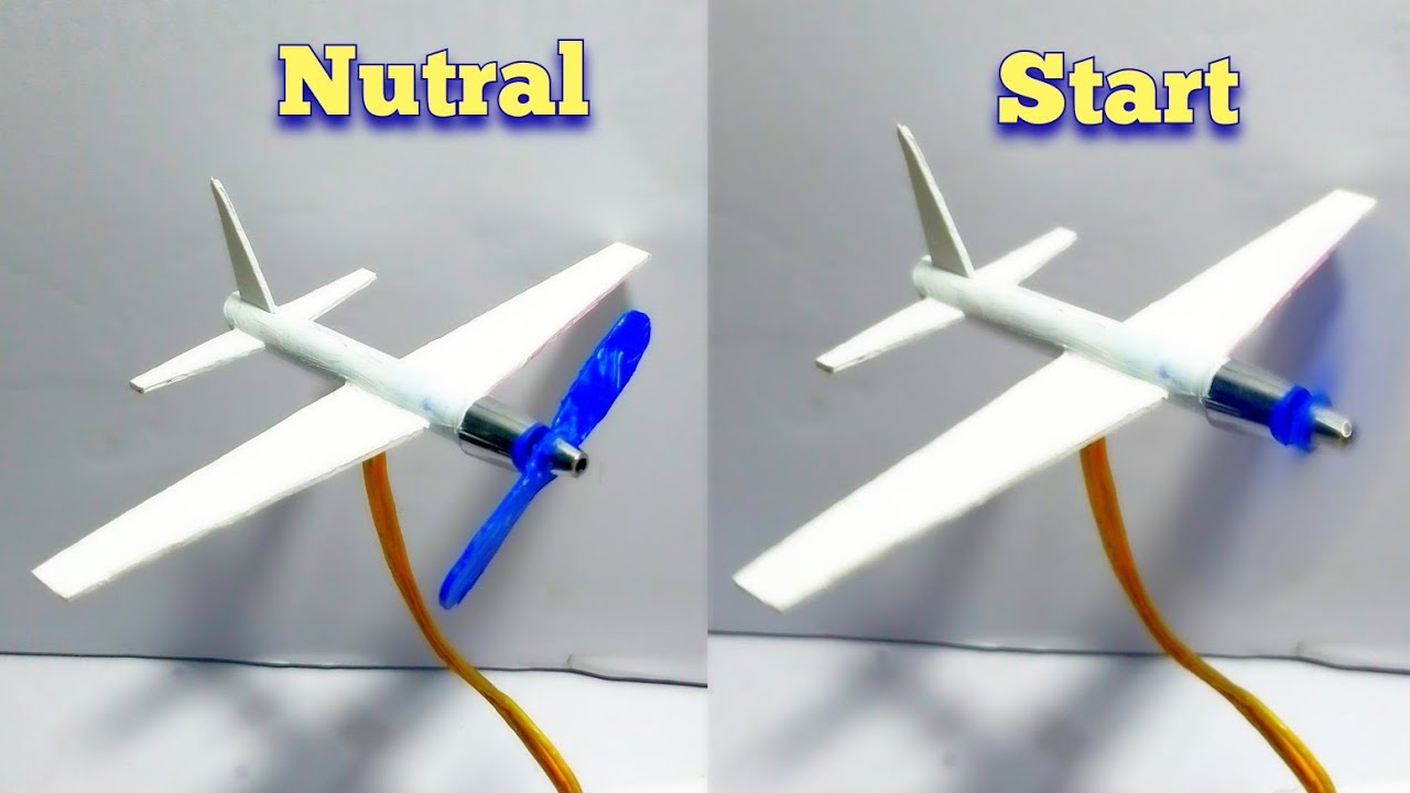 How to make a mini home decorative aeroplane || Mini airplane || diy ...
