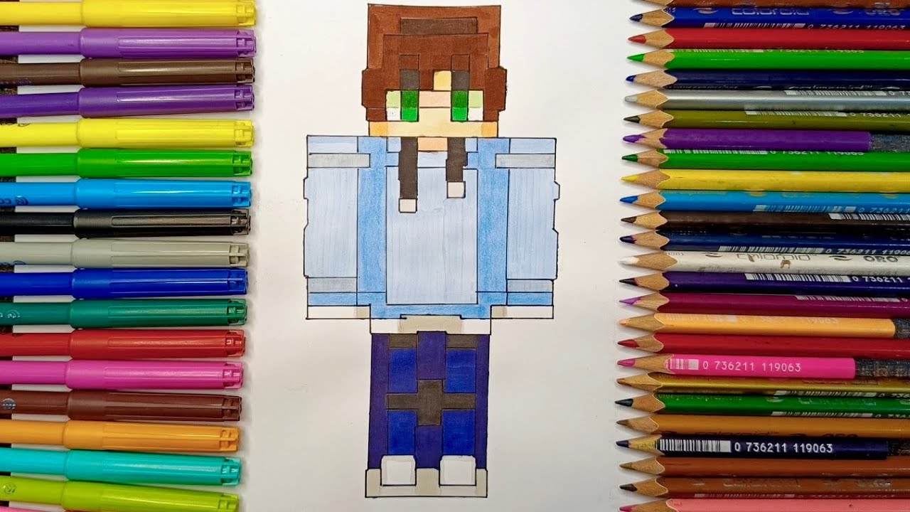 AV PLAY GAMES Minecraft skin drawing - YouTube