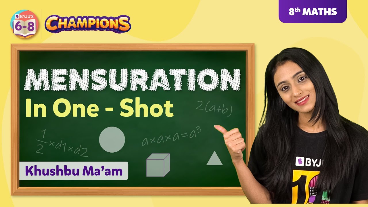 Mensuration Class 8 Maths (Chapter 11) in One Shot | Mensuration Class ...