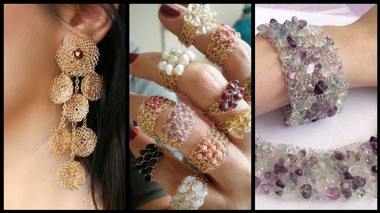 Stunning Design & oya crochet Jewelry gorgeous ideas 2019 - YouTube