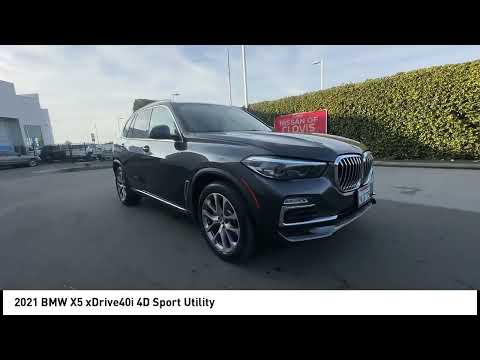 2021 BMW X5 Dark Graphite Black w/Vernasca Leather Upholstery madera ...