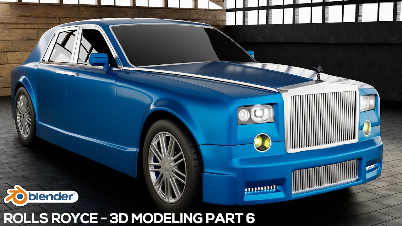 Learn 3d modeling Rolls Royce car - Tutorial Part 6 | Blender 3d - YouTube