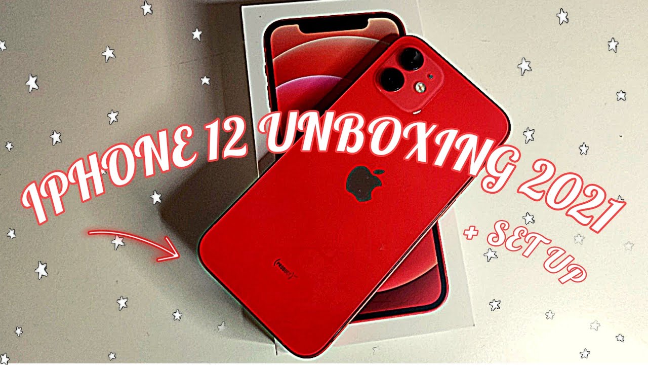 2021 Unboxing IPhone 12 + Setup (Red 128gb) - YouTube