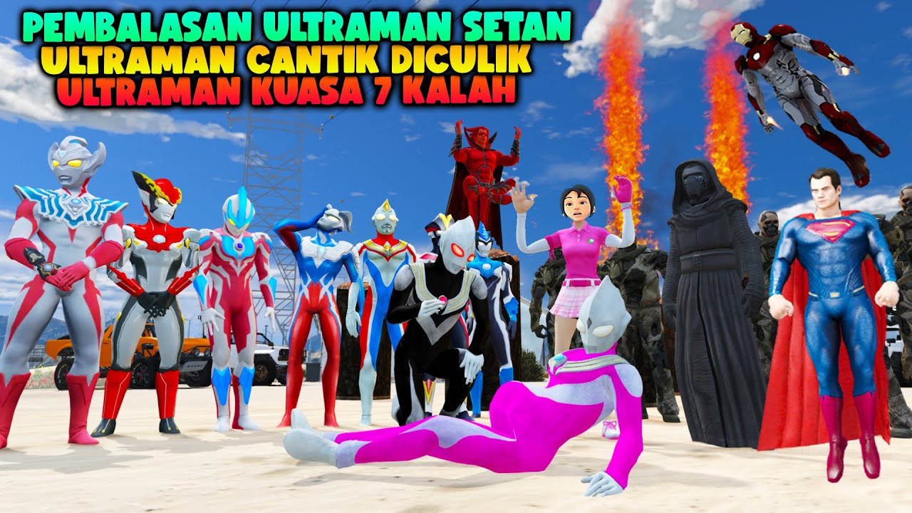 ULTRAMAN CANTIK HAMIL DICULIK ULTRAMAN SETAN, ULTRAMAN KUASA 7 MENOLONG ...