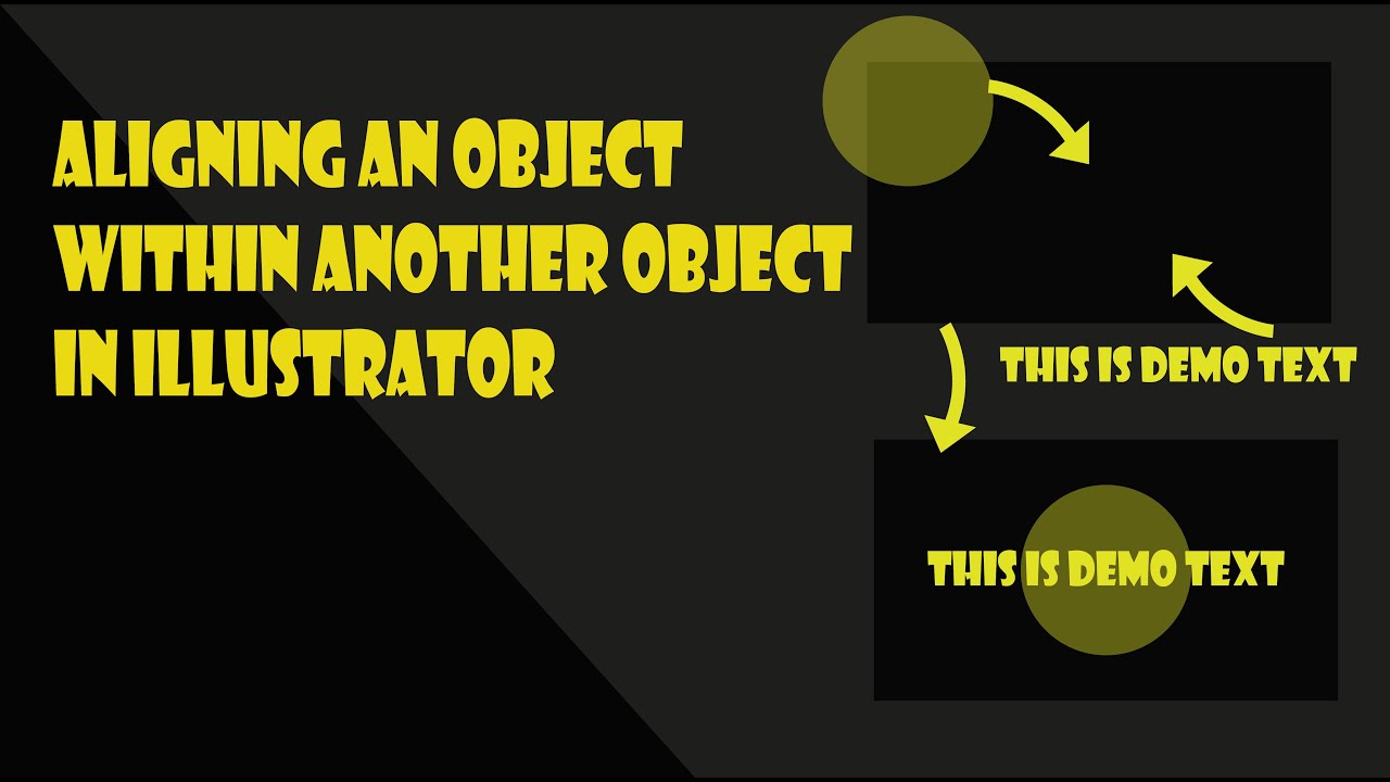 How to align an object within another object in illustrator - YouTube