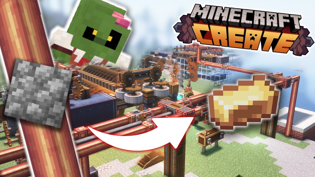 I automated BRASS in Create for my friends! (Create SMP) - YouTube