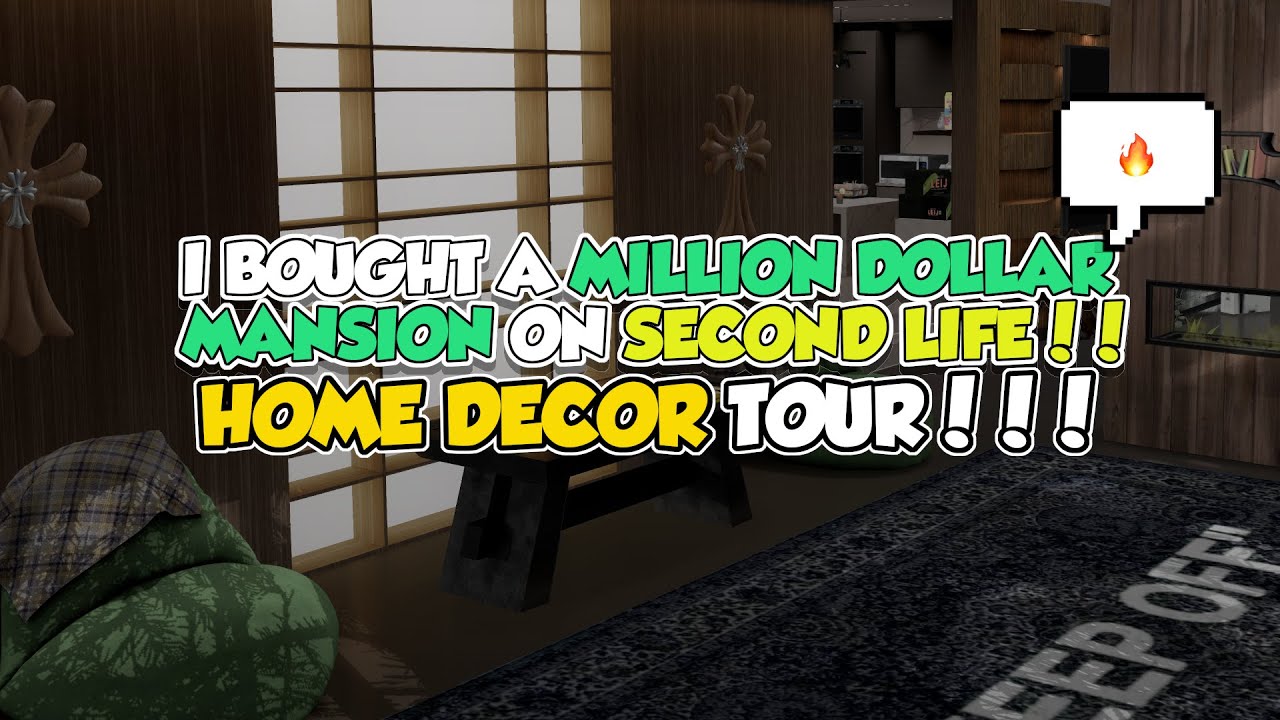 I Decorated My Home on SECOND LIFE!!! (Landscape & Decor Tour) - YouTube