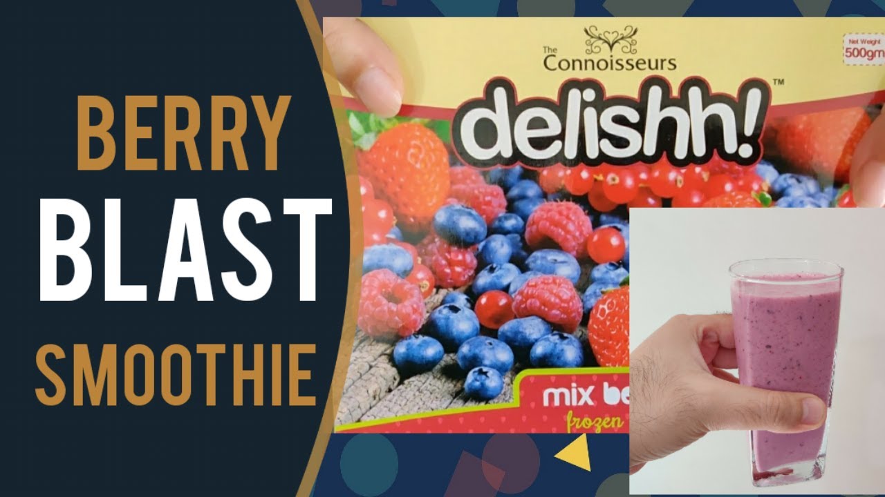 HOW TO MAKE SMOOTHIE WITH FROZEN BERRIES | Mixed berries Smoothie ...