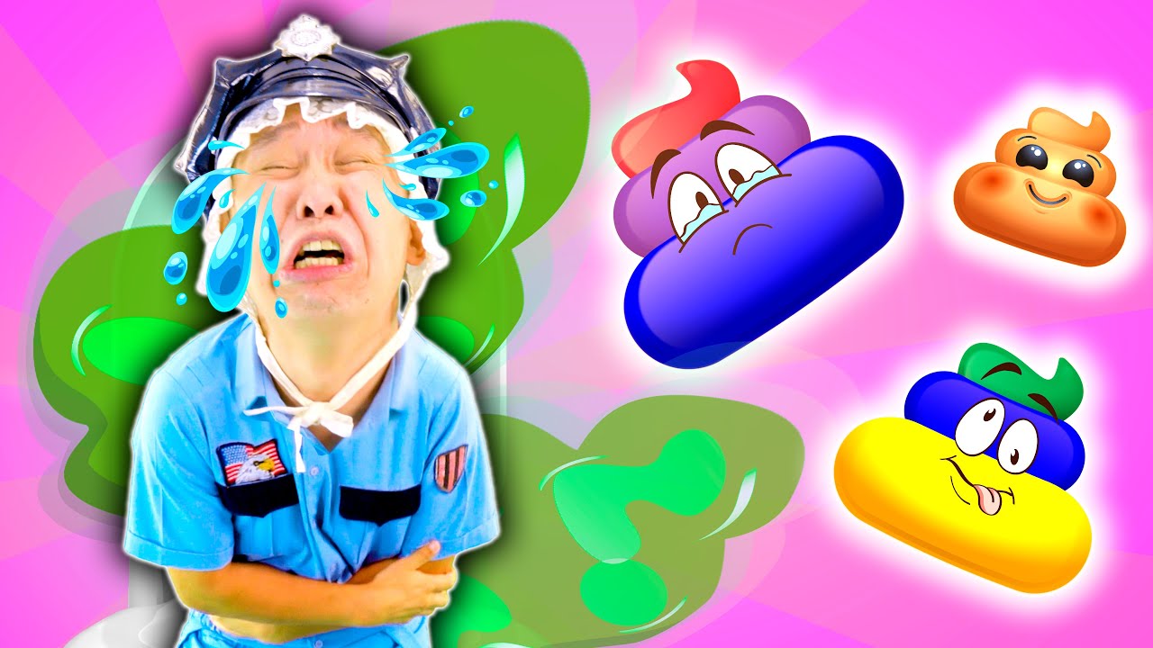 Poo Poo Police Officer Song | Kids Songs and Nursery Rhymes | Lights ...