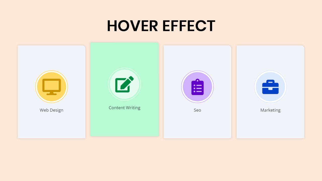 Service card hover effect in Elementor - YouTube