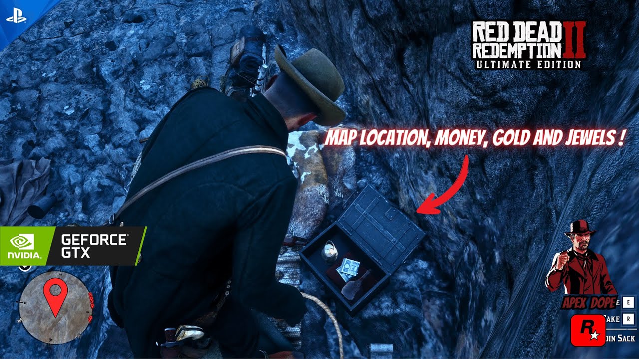 rdr2 map location money gold and jewels red dead redemption 2 gameplay ...