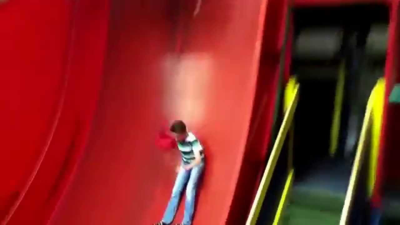 Devon's Crealy- Red Devil Slide- Lower Deck- Off- Slide Footage - YouTube