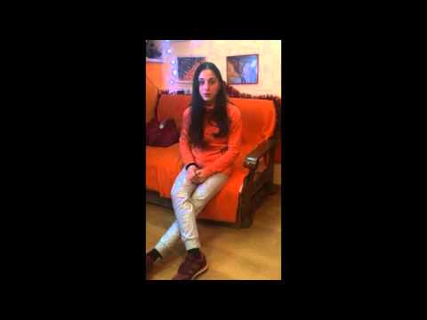 Amazing!!! Georgian girl raps  Rap God!!!