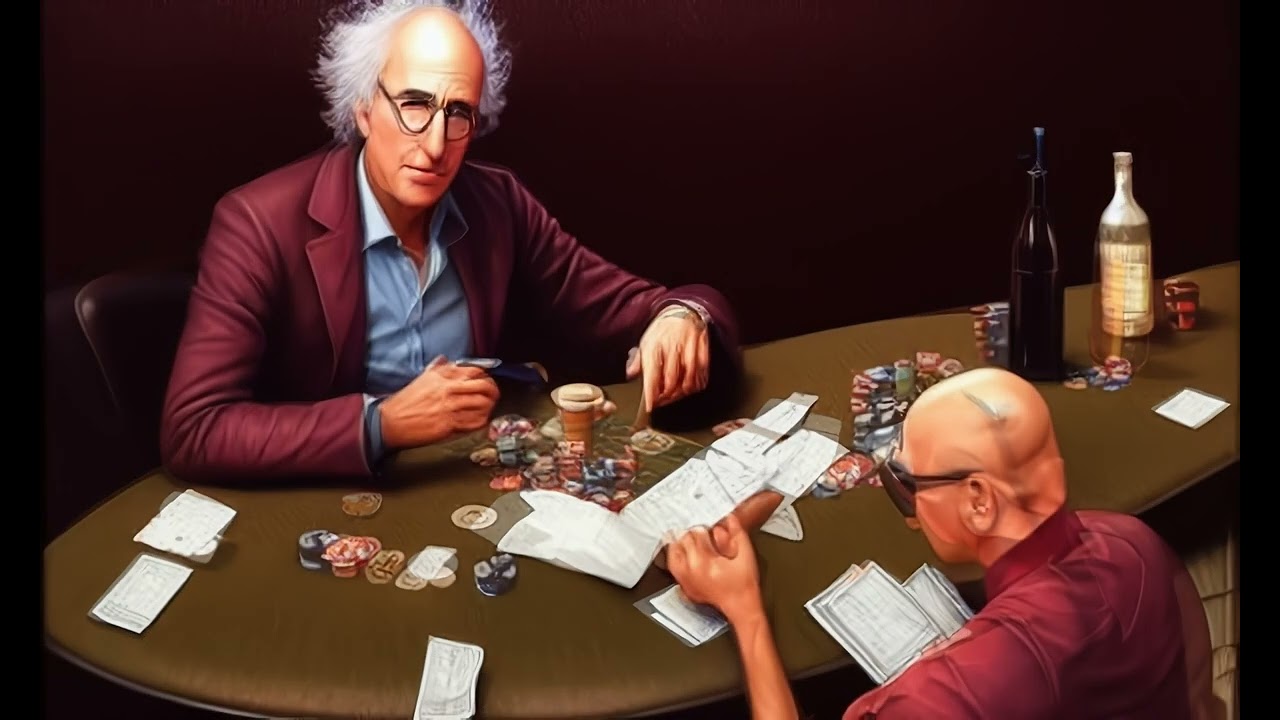 Portrait Of Larry David Playing Poker Photorealistic Highly Detailed ...