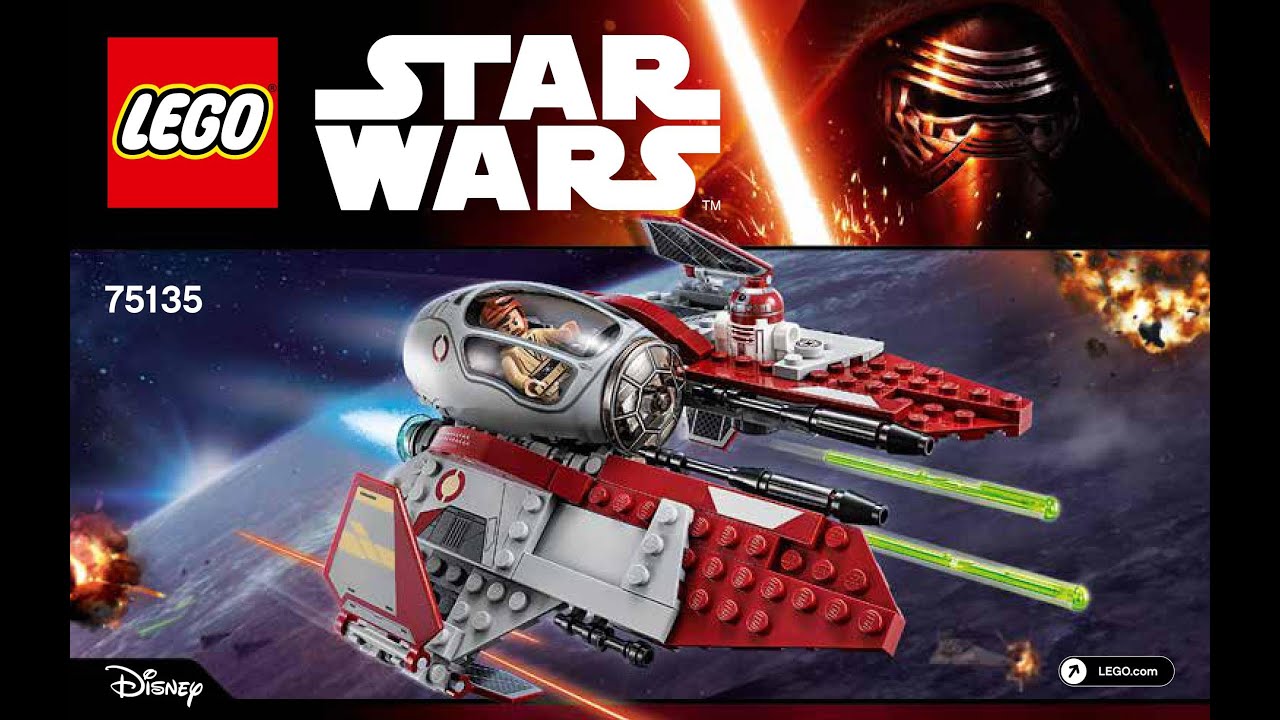 LEGO Star Wars Obi-Wan's Jedi Interceptor 75135 Instructions DIY Brick ...