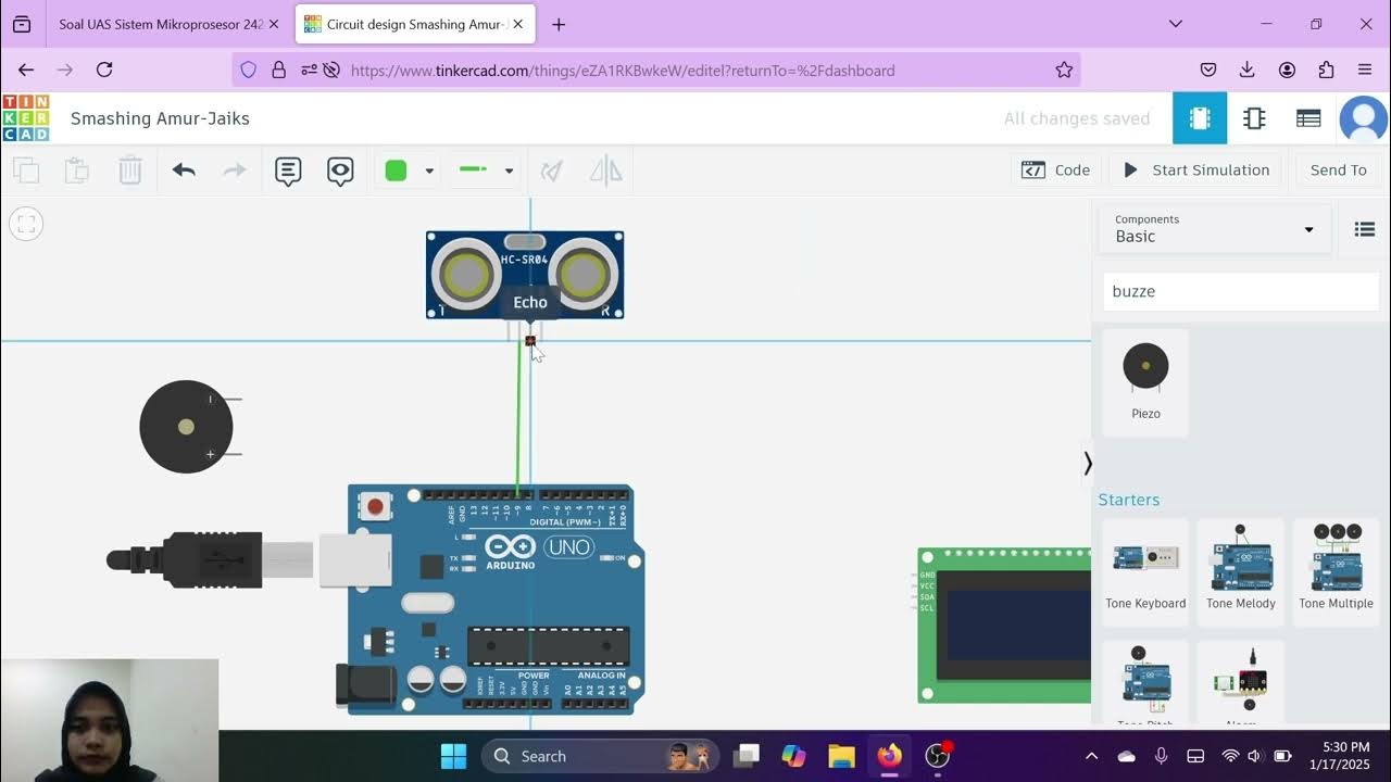 UAS SISTEM MICROPROSESOR (Membuat rangkaian komponen arduino sensor ...