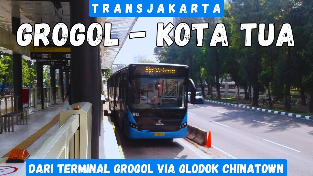 Trip BRT Transjakarta #82 TERMINAL GROGOL ke KOTA TUA Naik Koridor 3H ...