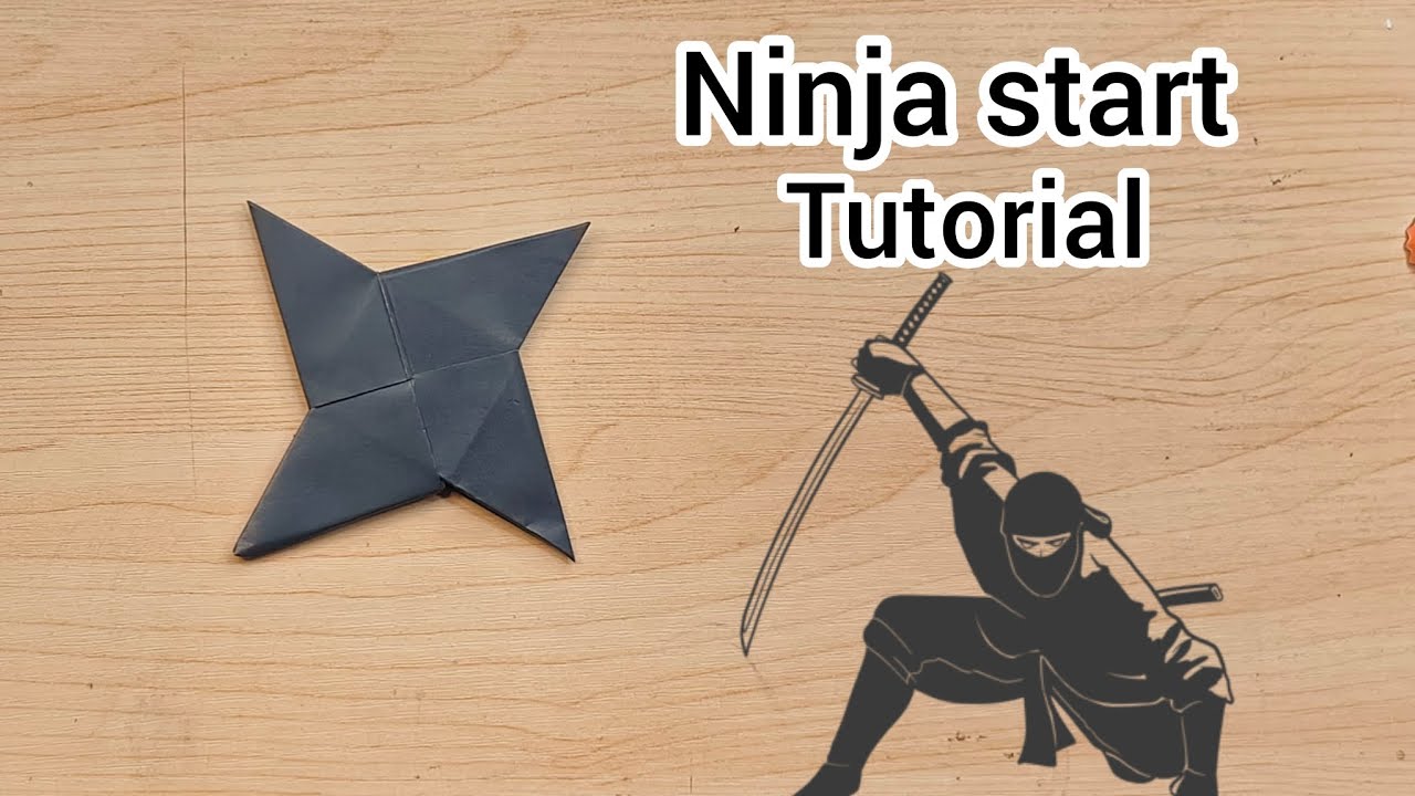 How to make ninja start (Shuriken) ||origami ninja start 🥷||DIY step by ...