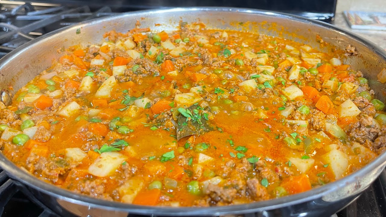 Picado de verduras con carne de res!!! - YouTube