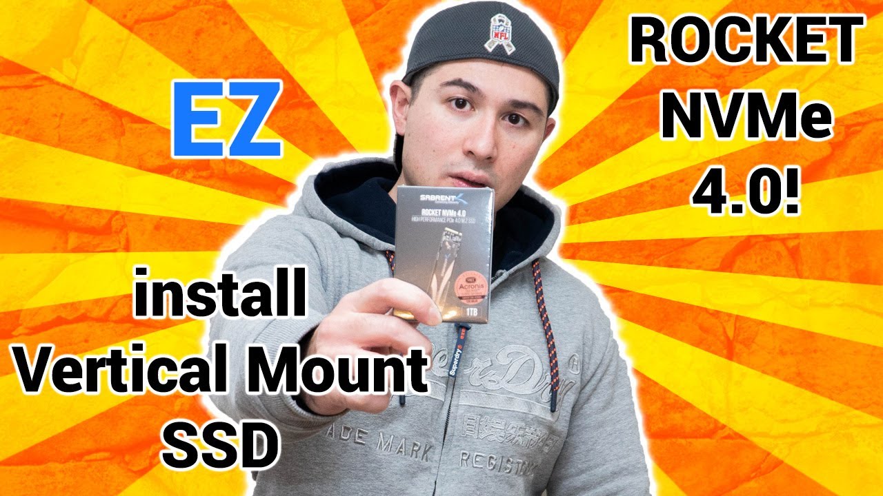 Install vertical ssd mount | sabrent rocket m.2 nvme 4.0 - YouTube
