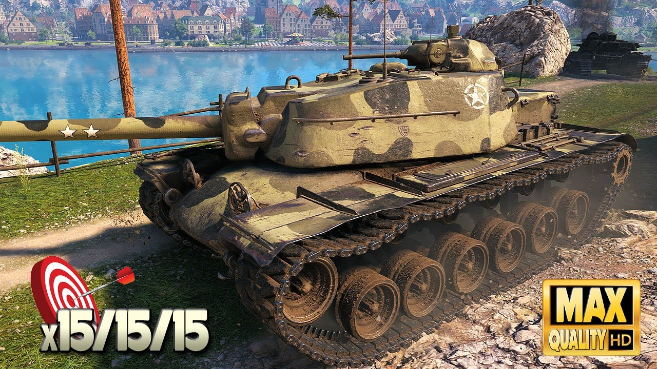 T110E4: 15 shots, hits, penetrations - World of Tanks - YouTube