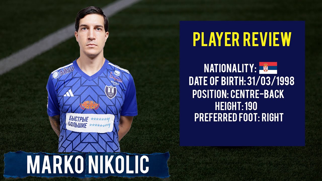 MARKO NIKOLIC | CENTRE-BACK | FC TURAN 2024 - YouTube